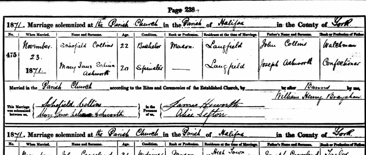 S4.5 – Scholfield and Mary Jane Selina Collins, and Winifred Mary ...